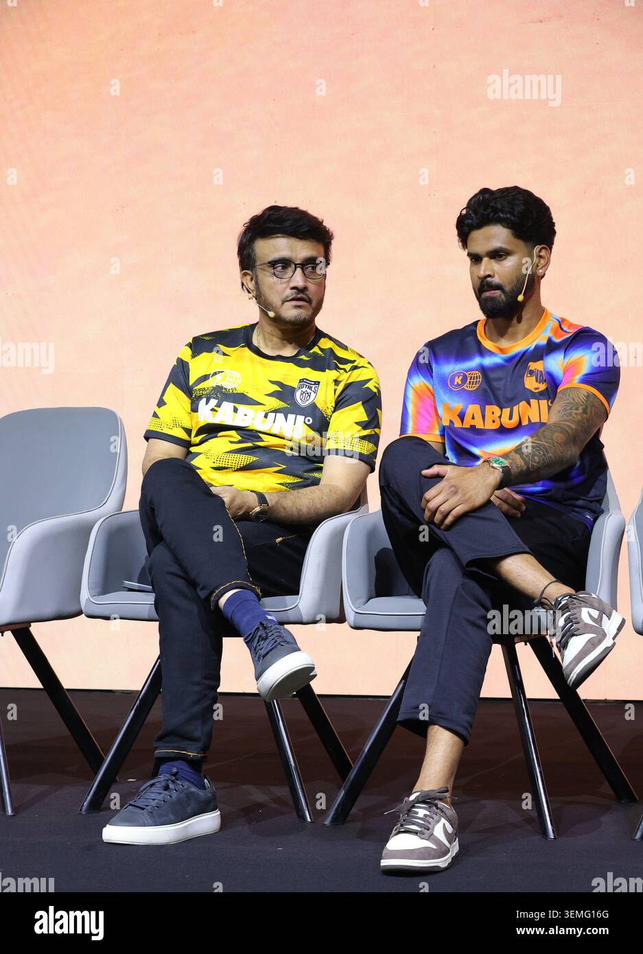 MUMBAI, INDIA - JUNE 7: Sourav Ganguly and Shreyas Iyer attend the ...