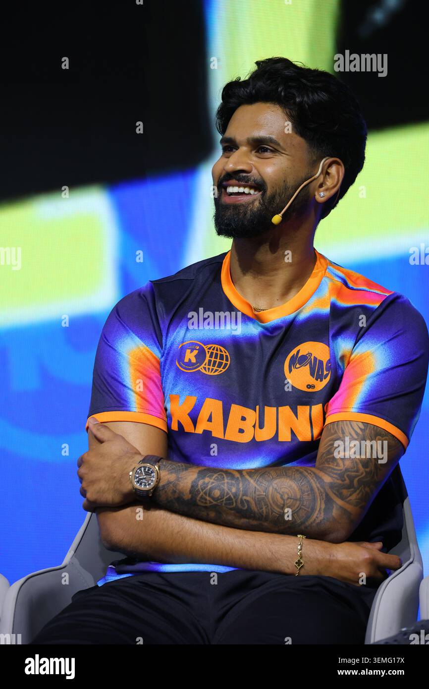 MUMBAI, INDIA - JUNE 7: Shreyas Iyer attends the launch of KABUNI ...