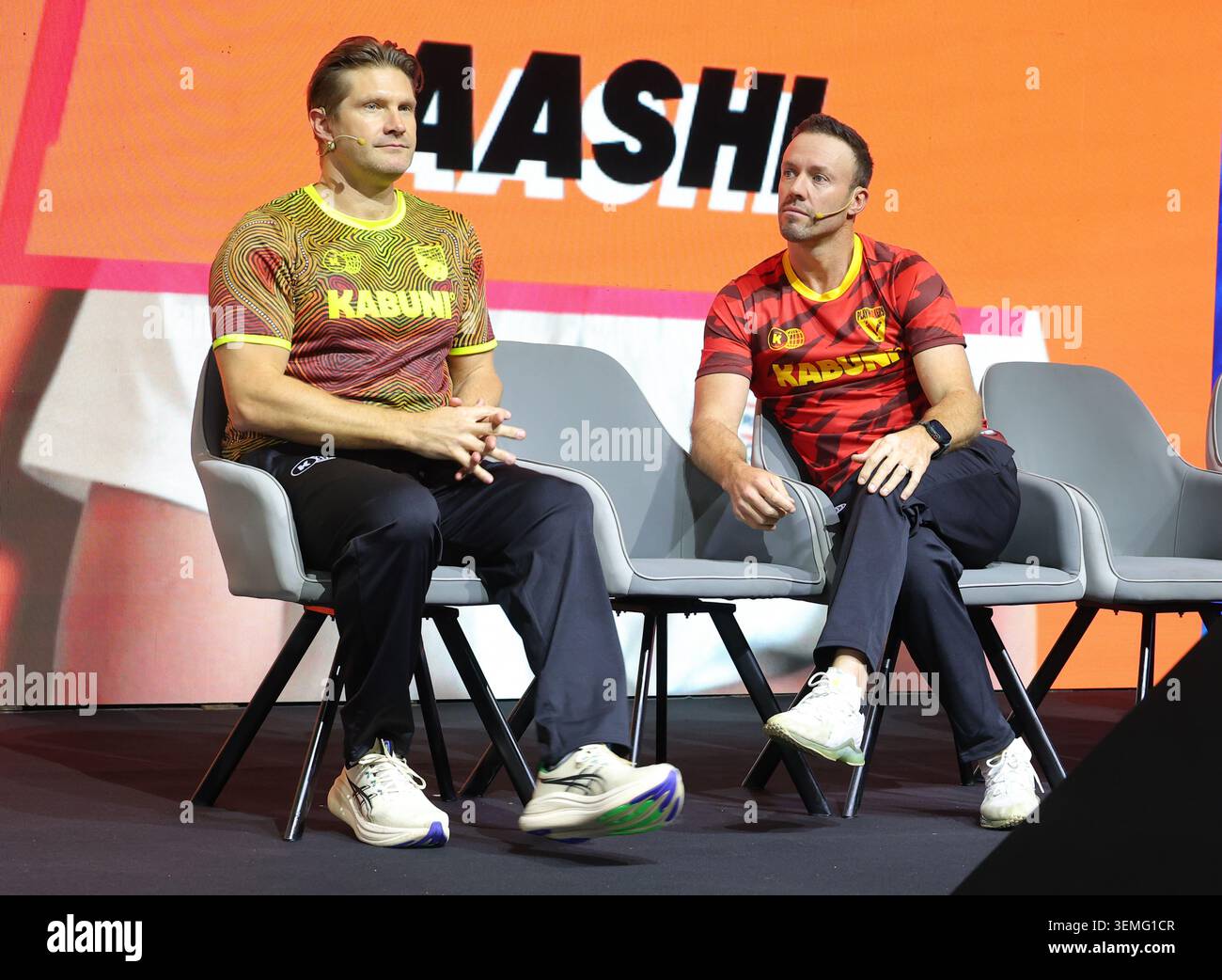 MUMBAI, INDIA - JUNE 7: Shane Watson and AB de Villiers attend the ...