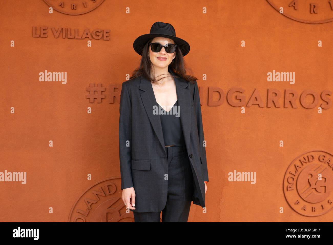 Marion Cotillard posing at the village during Day Fifteen of the 2026 ...