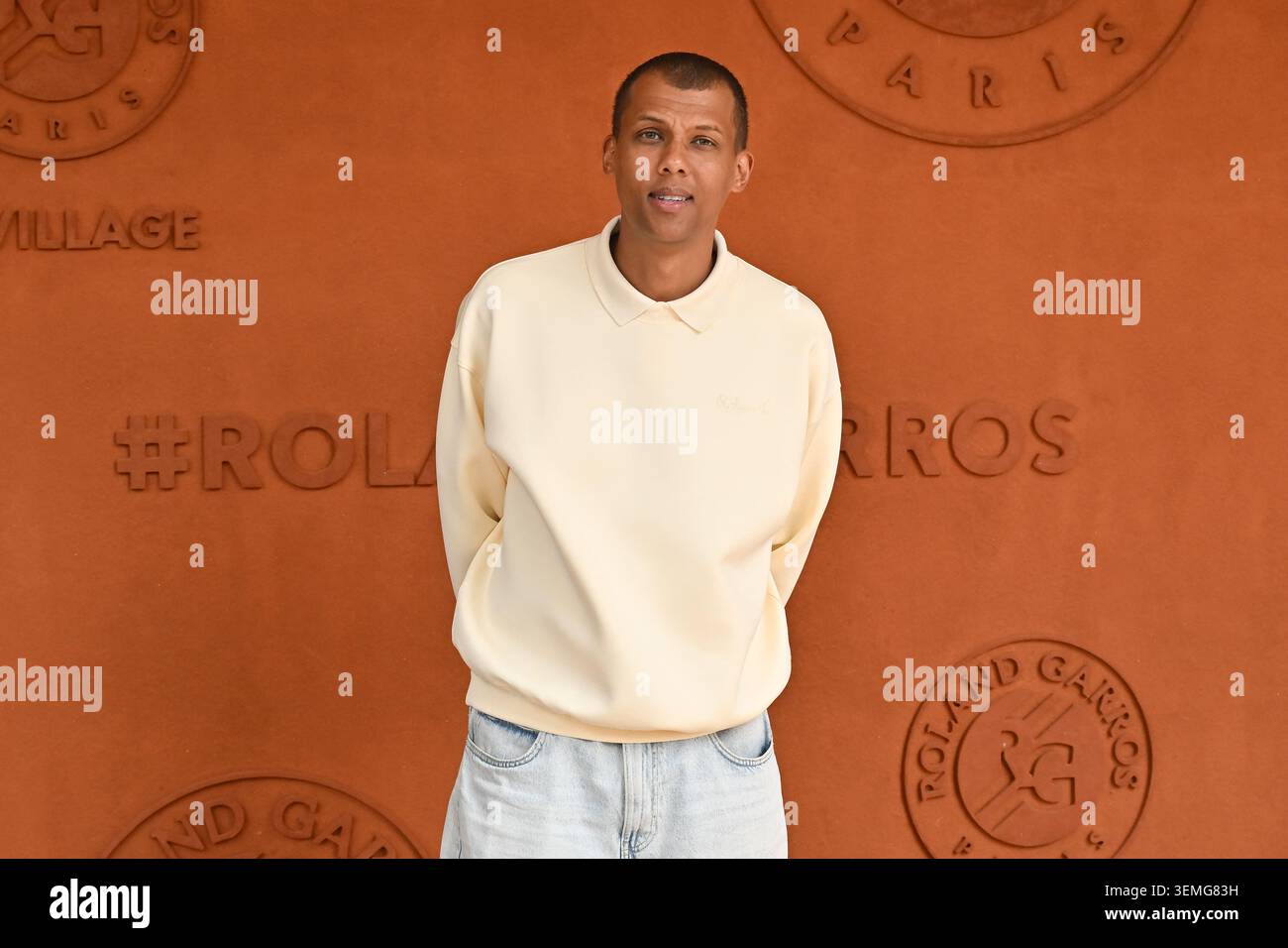 Stromae posing at the village during Day Fifteen of the 2026 French ...