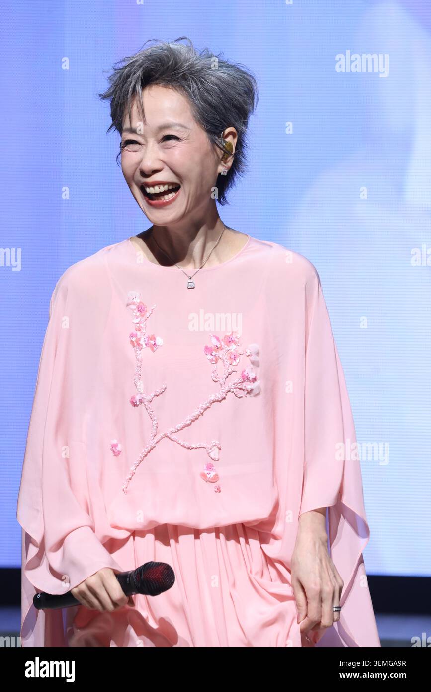 Hong Kong singer Yip Tung holds a concert for her debut album "Tung" in ...