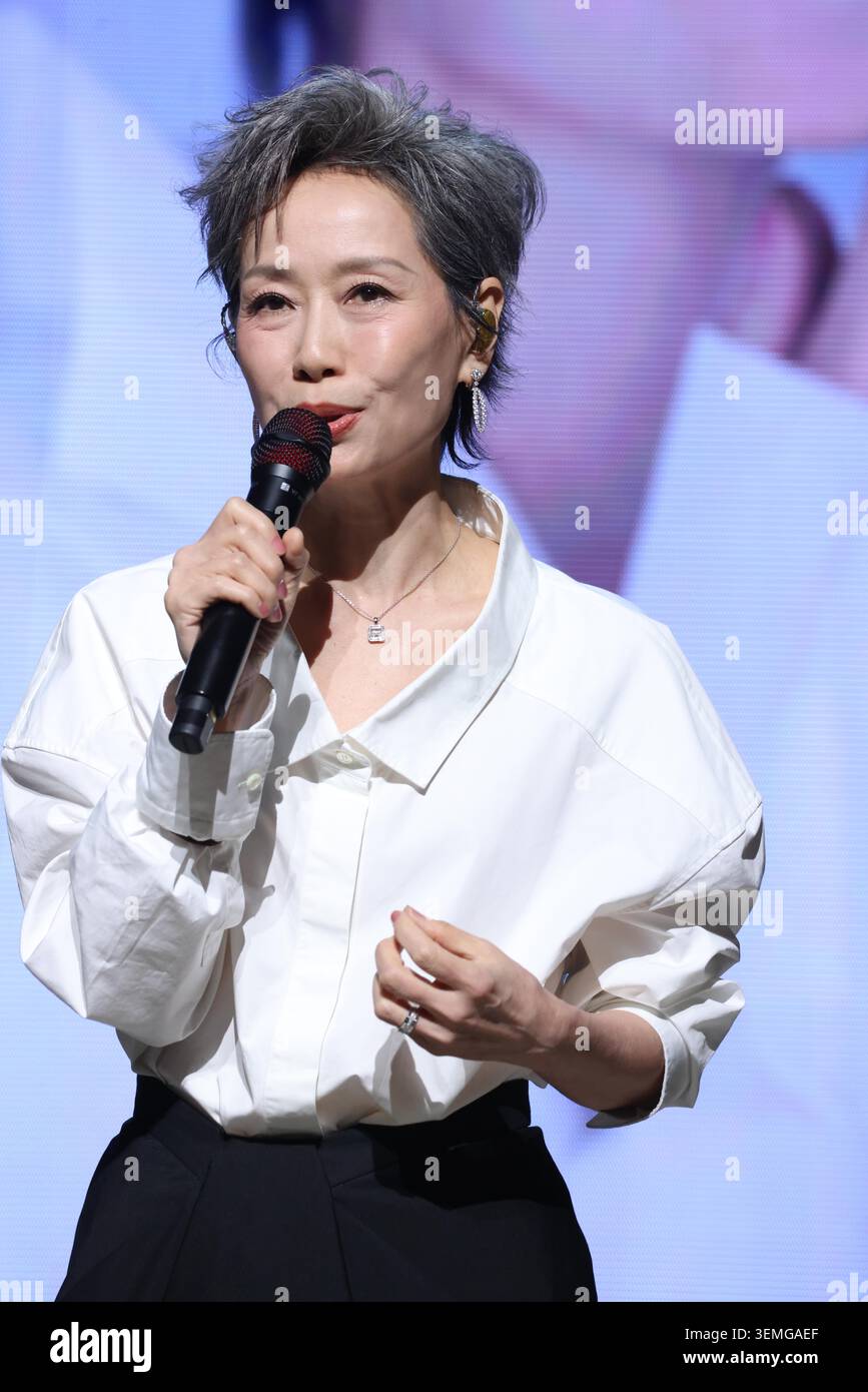 Hong Kong singer Yip Tung holds a concert for her debut album "Tung" in ...