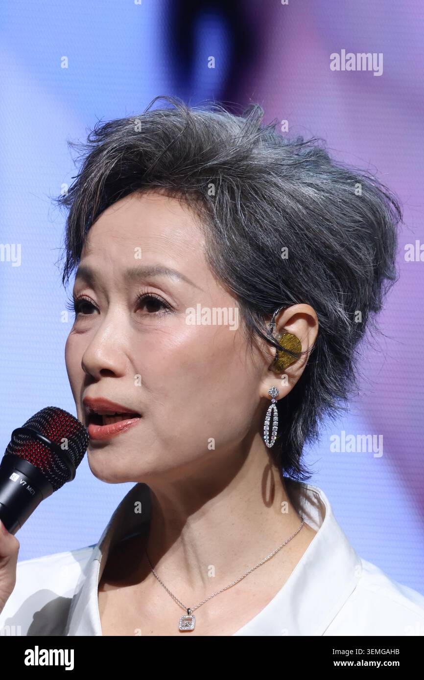 Hong Kong singer Yip Tung holds a concert for her debut album "Tung" in ...