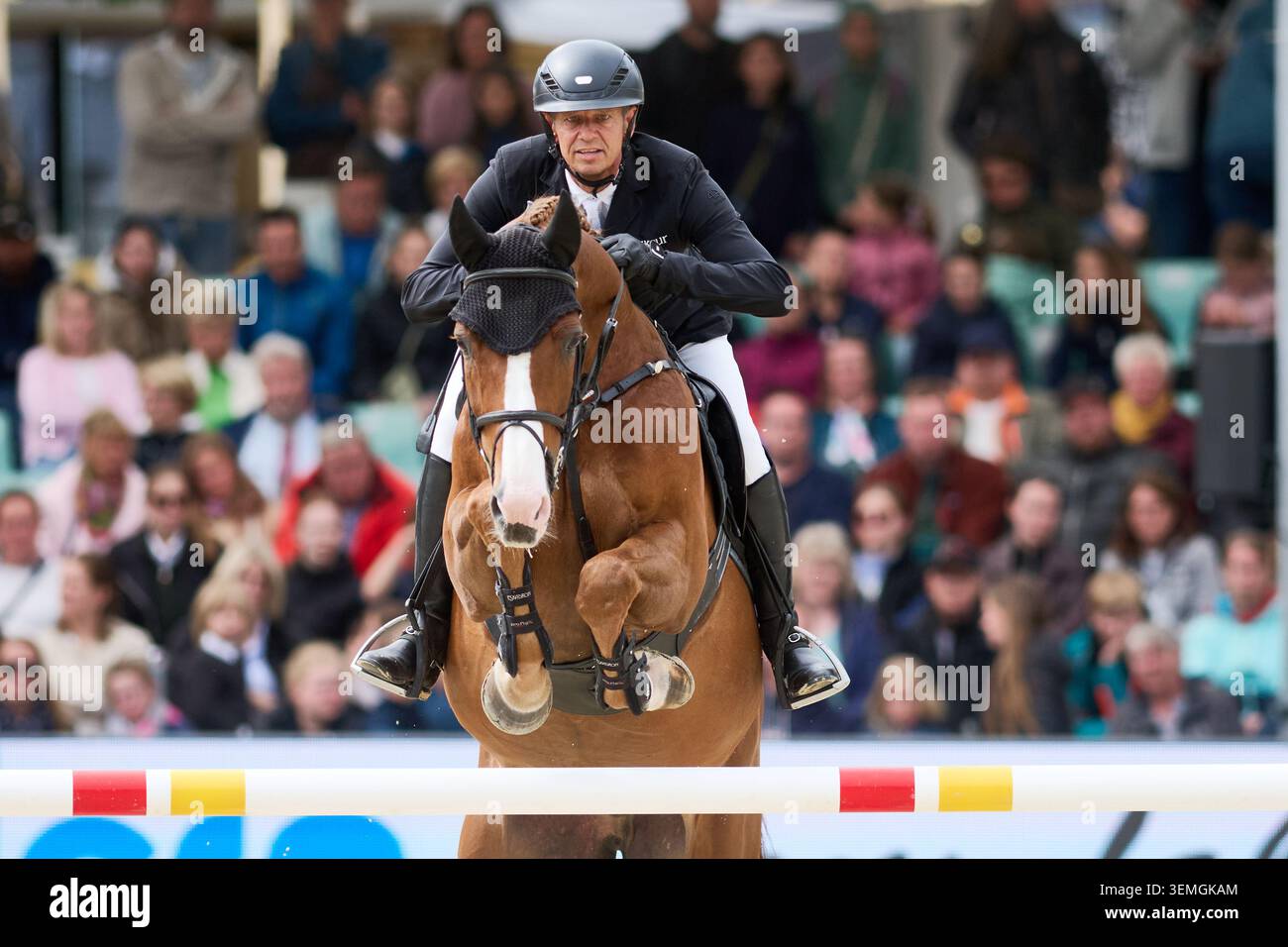07 June 2026, North Rhine-Westphalia, Balve: Equestrian show jumping ...