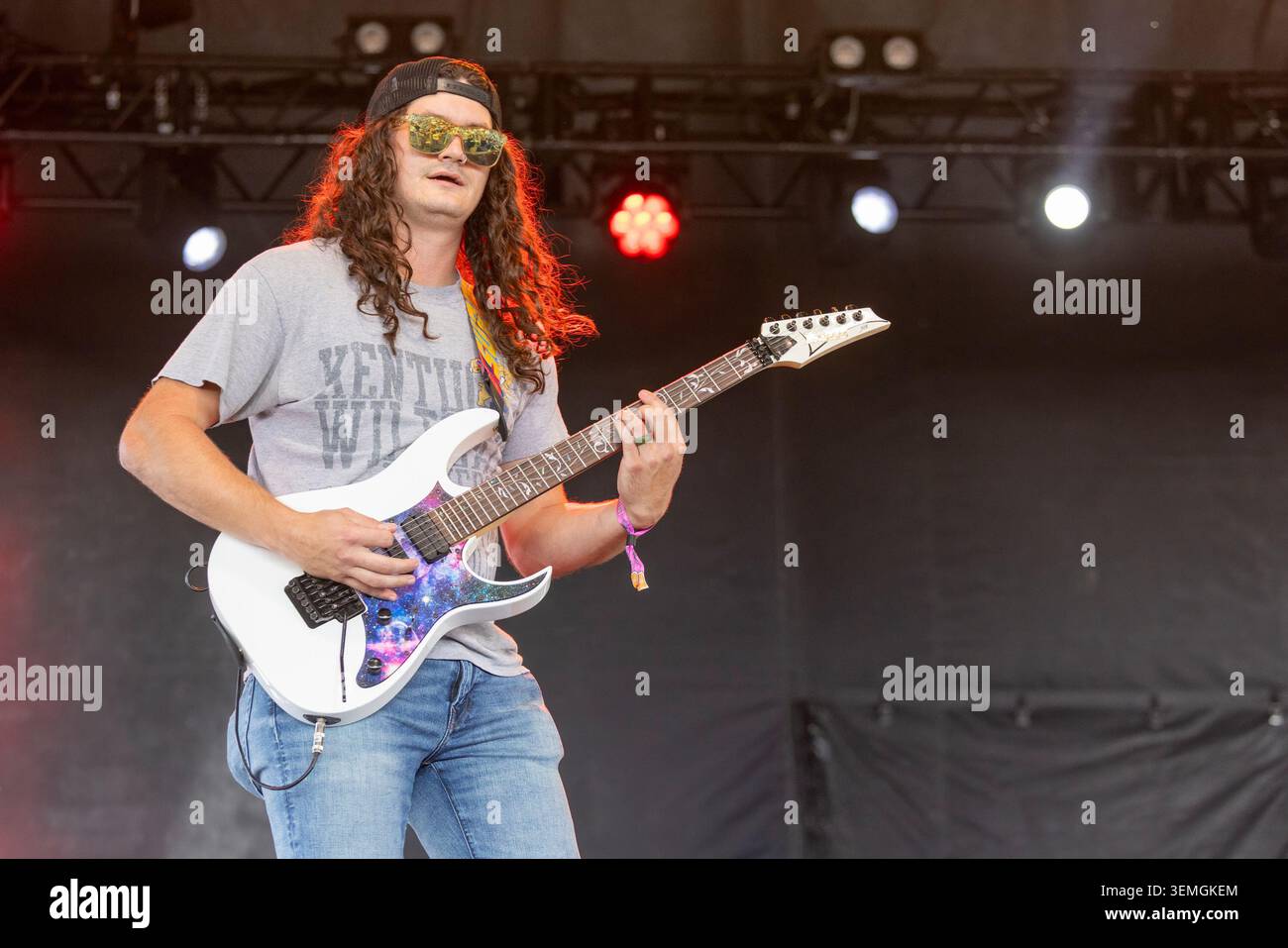 Dalton Daniels of Sons of Habit during the Railbird Music Festival on ...