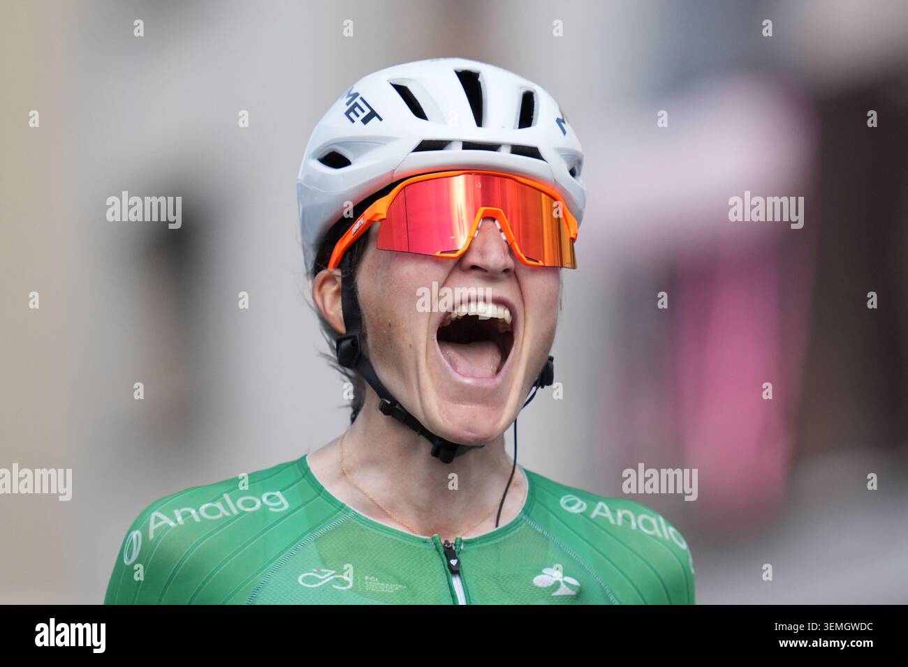 Italy’s Elisa Longo Borghini of UAE Team ADQ’s winner Stage 9 of the ...