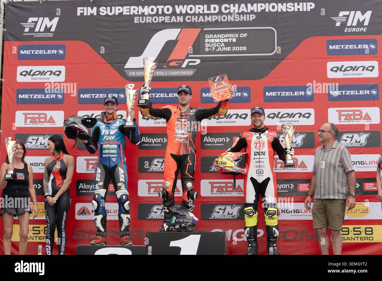 IPA85443453 - Awards Ceremony during FIM Supermoto World Championship ...