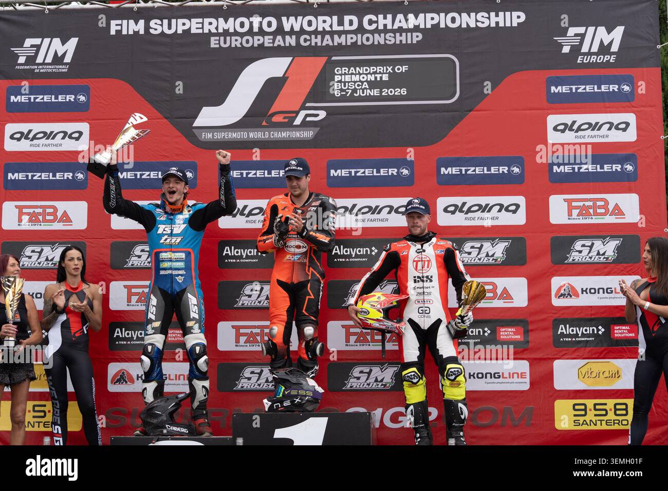 IPA85443863 - Awards Ceremony during FIM Supermoto World Championship ...
