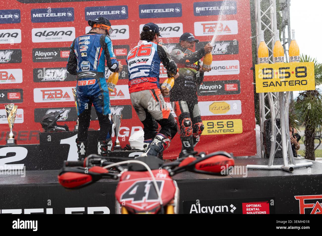 IPA85443860 - Awards Ceremony during FIM Supermoto World Championship ...