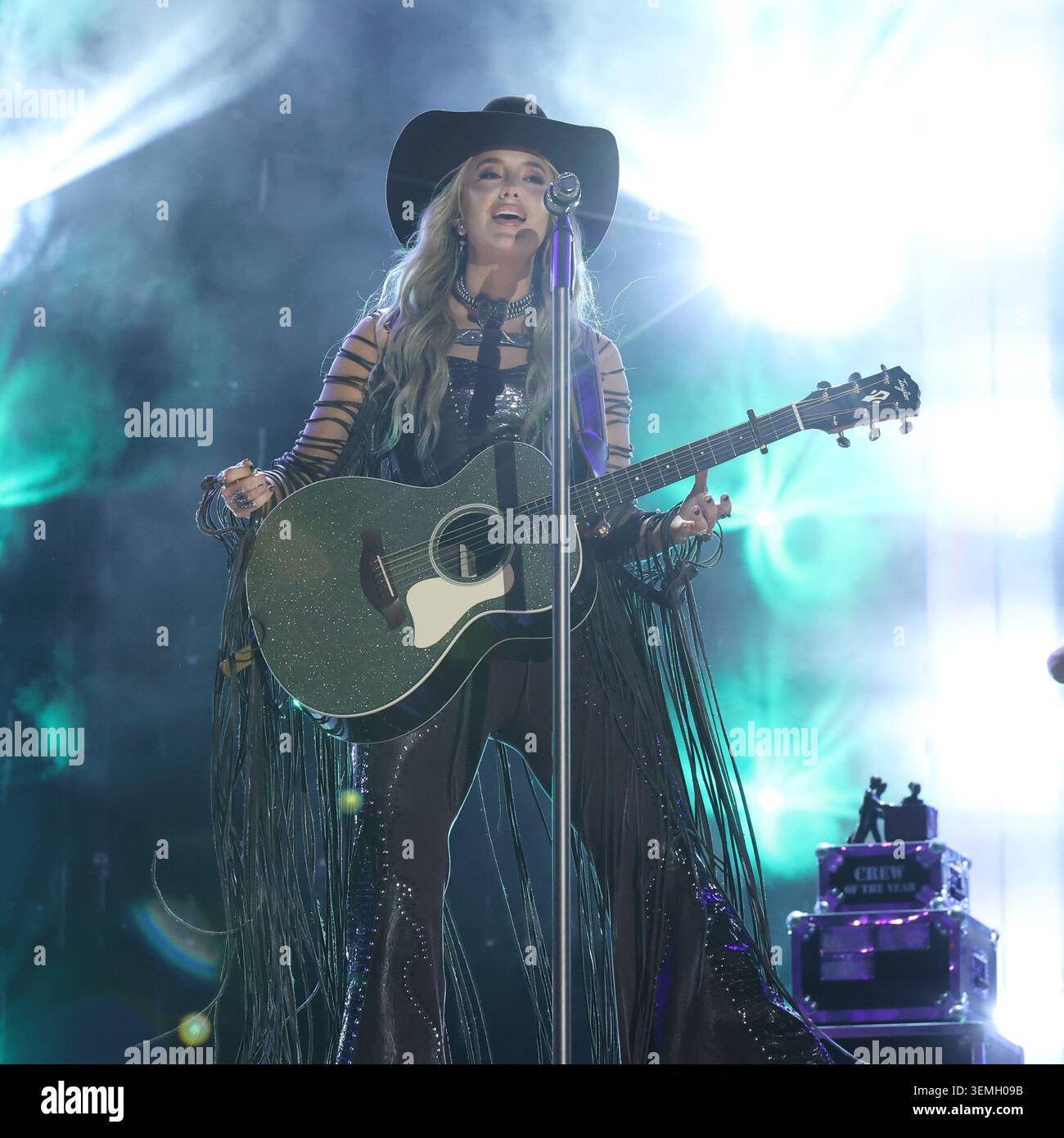 Lainey Wilson onstage at day three of the CMA Music Festival held at ...