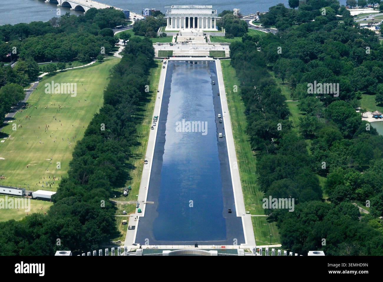 The Lincoln Memorial Reflecting Pool continues to refill after ...