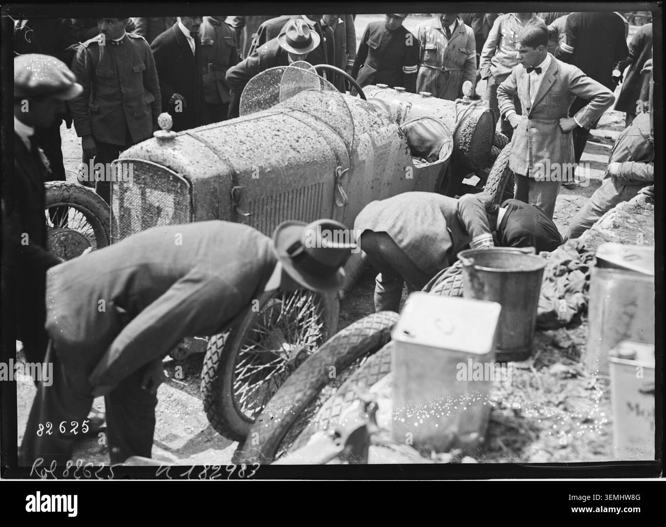 1923 press photograph driver beside peugeot vehicle hi-res stock ...