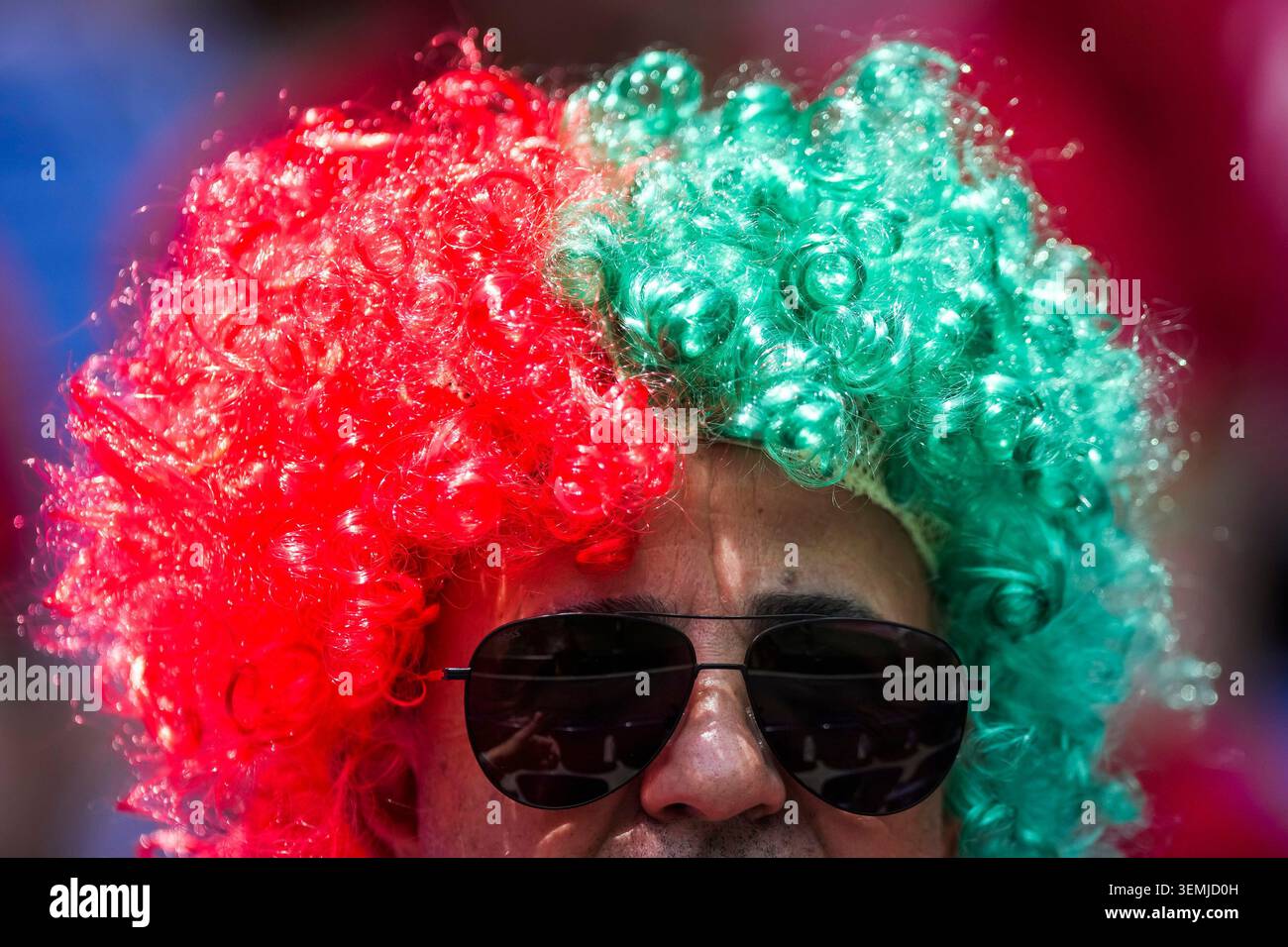 A Morocco fan attends an international friendly soccer match against ...