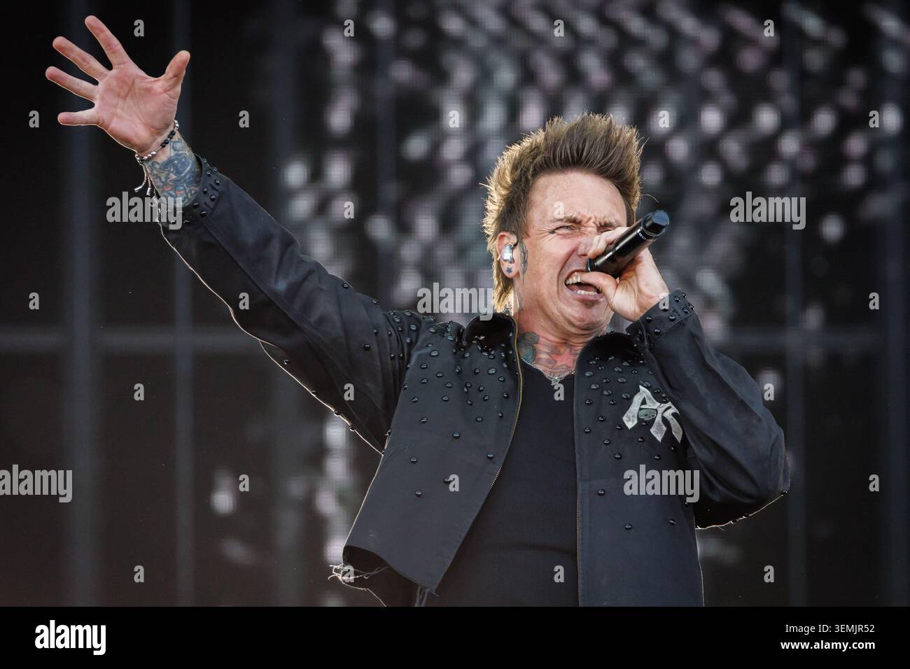 07 June 2026, Bavaria, Nuremberg: Jacoby Shaddix, singer of the US rock ...