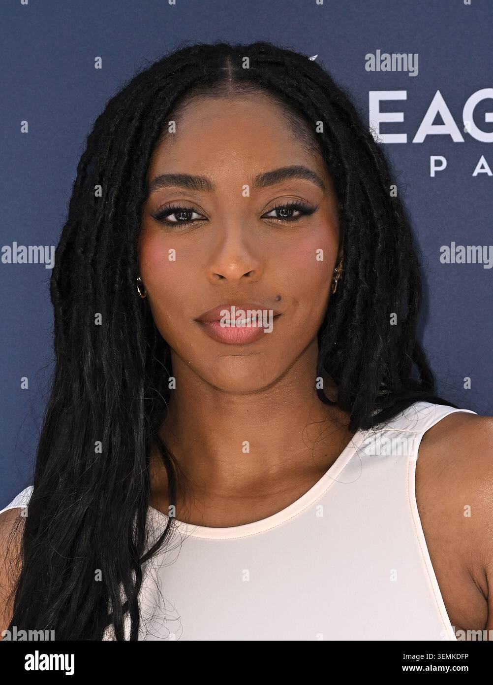 Jessica Williams arriving to the ‘Shrinking’ cast at the Newport Beach ...