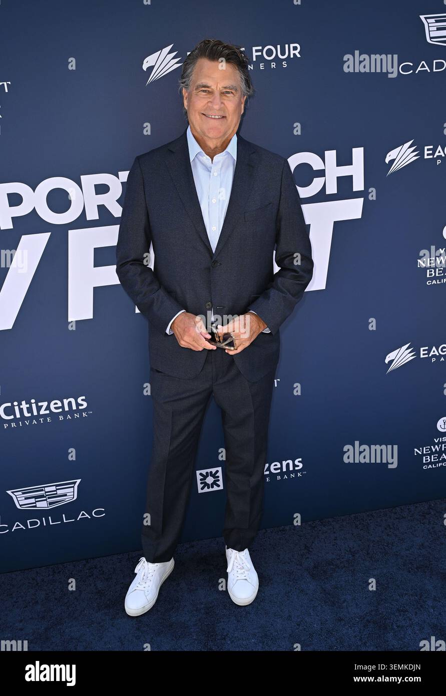 Ted McGinley arriving to the ‘Shrinking’ cast at the Newport Beach TV ...
