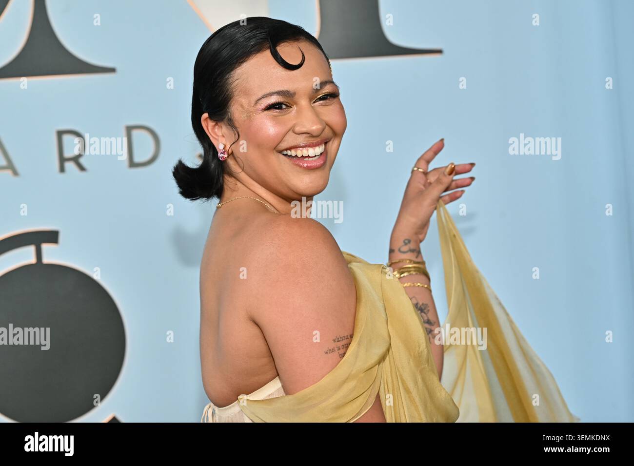 Ellenore Scott arrives at the 79th Tony Awards on Sunday, June 7, 2026 ...