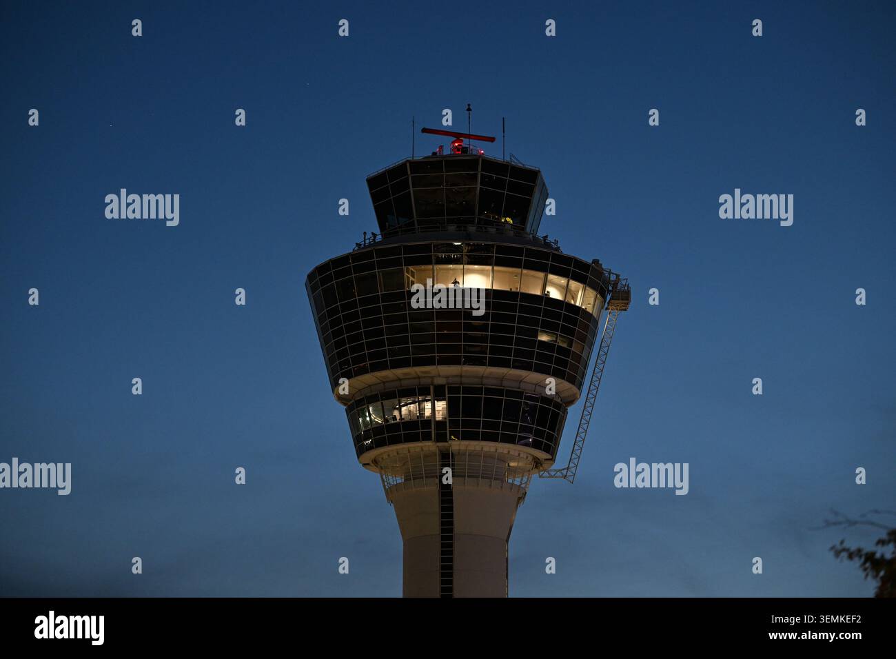 07 June 2026, Bavaria, Munich: The tower at Munich Airport. Flight ...