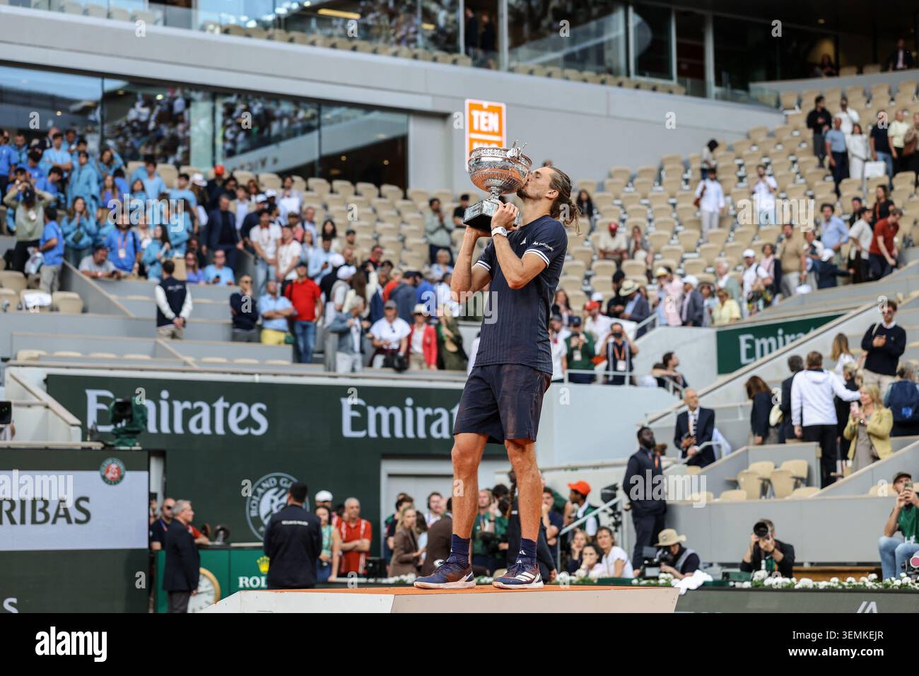 Alexander Zverev Victory against Flavo Coboli during the 2026 French ...