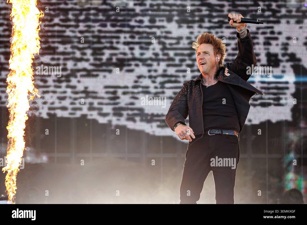 07 June 2026, Bavaria, Nuremberg: Jacoby Shaddix, singer of the US rock ...