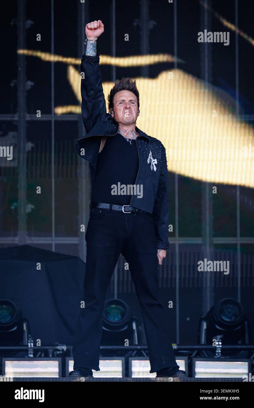 07 June 2026, Bavaria, Nuremberg: Jacoby Shaddix, singer of the US rock ...