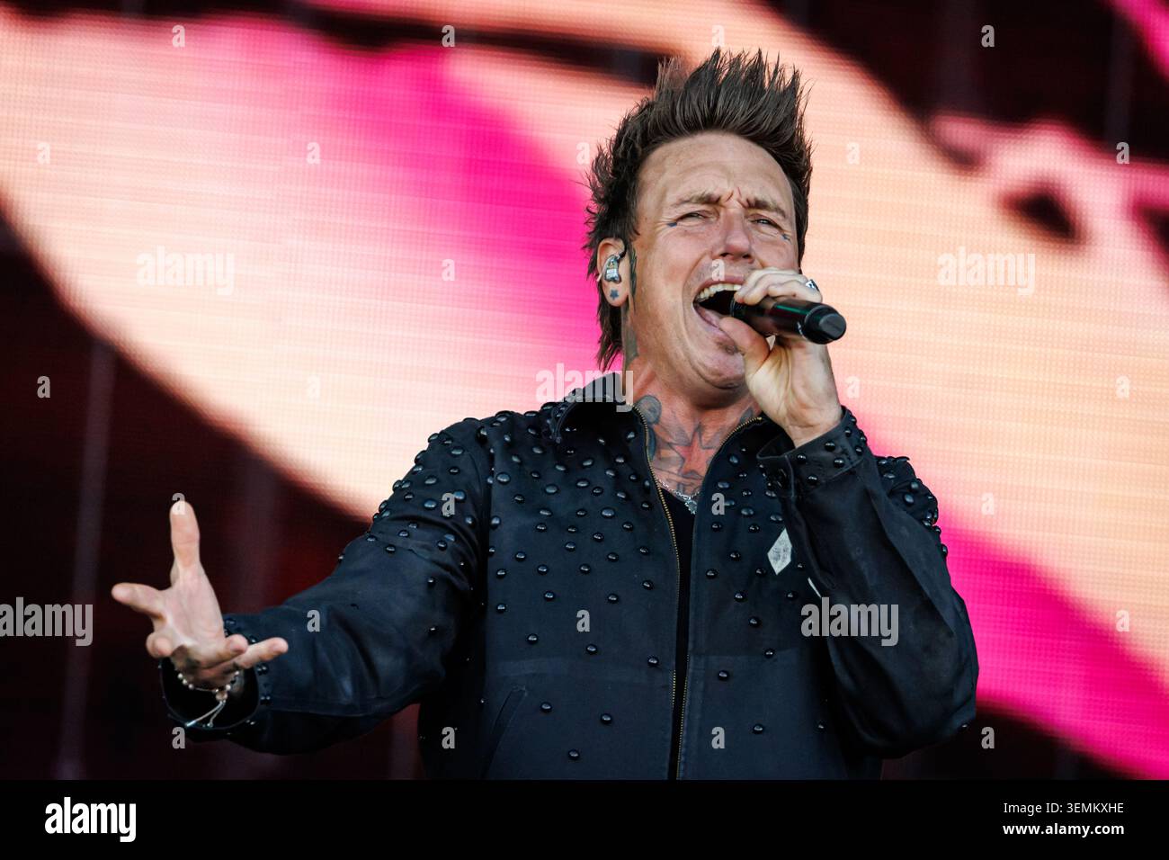 07 June 2026, Bavaria, Nuremberg: Jacoby Shaddix, singer of the US rock ...