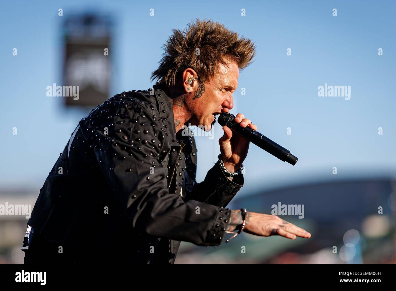 07 June 2026, Bavaria, Nuremberg: Jacoby Shaddix, singer of the US rock ...
