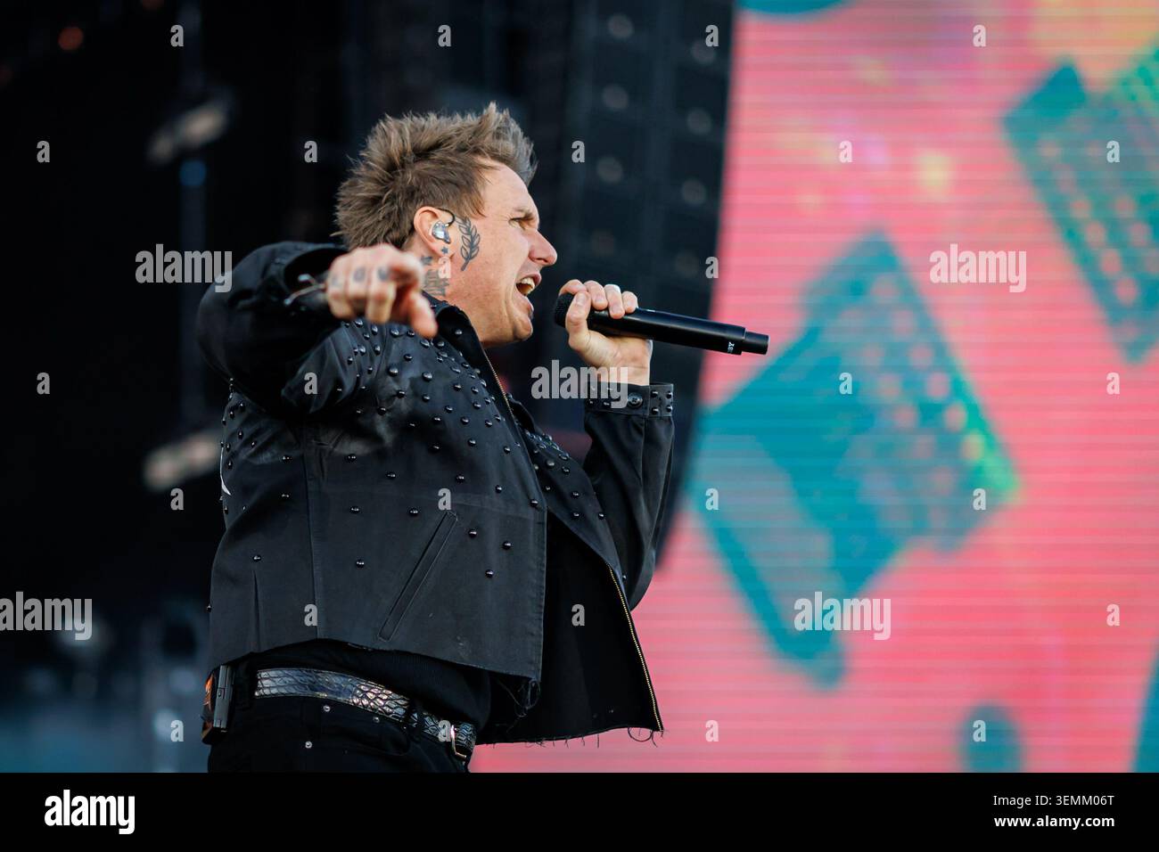 07 June 2026, Bavaria, Nuremberg: Jacoby Shaddix, singer of the US rock ...