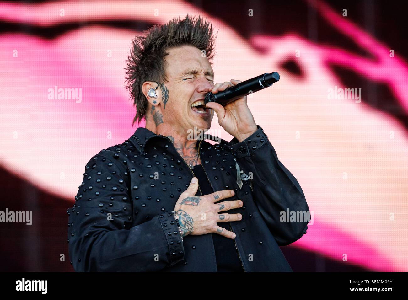 07 June 2026, Bavaria, Nuremberg: Jacoby Shaddix, singer of the US rock ...