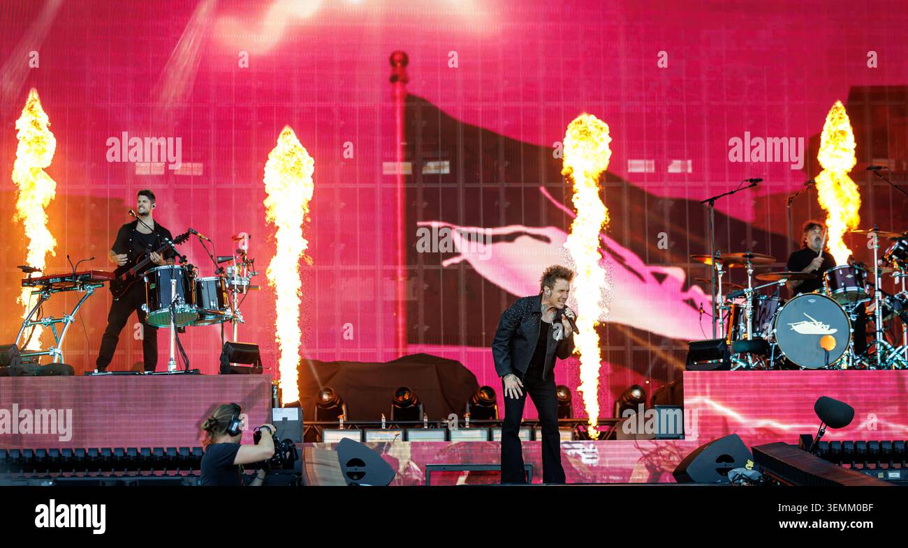 07 June 2026, Bavaria, Nuremberg: Jacoby Shaddix, singer of the US rock ...
