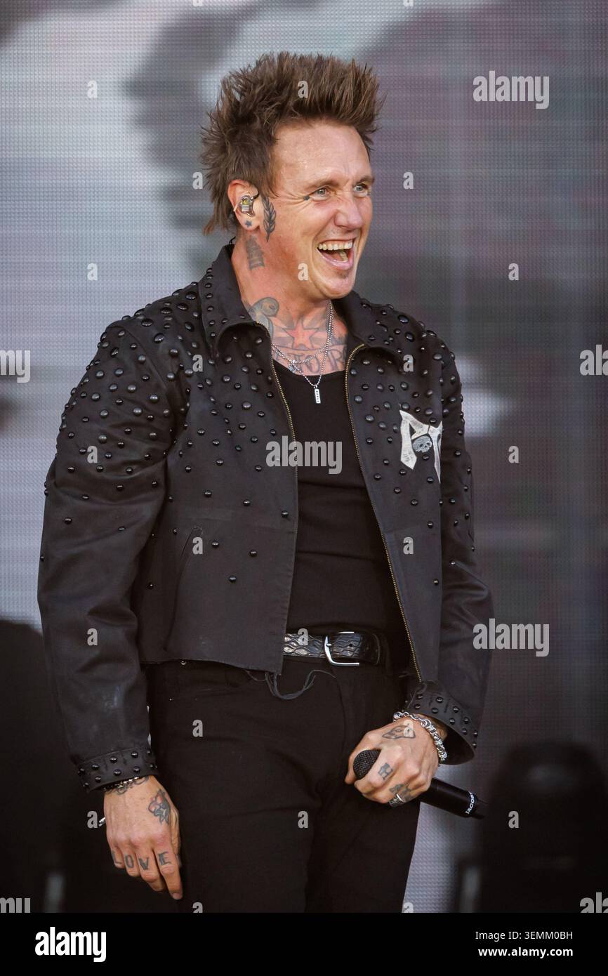 07 June 2026, Bavaria, Nuremberg: Jacoby Shaddix, singer of the US rock ...