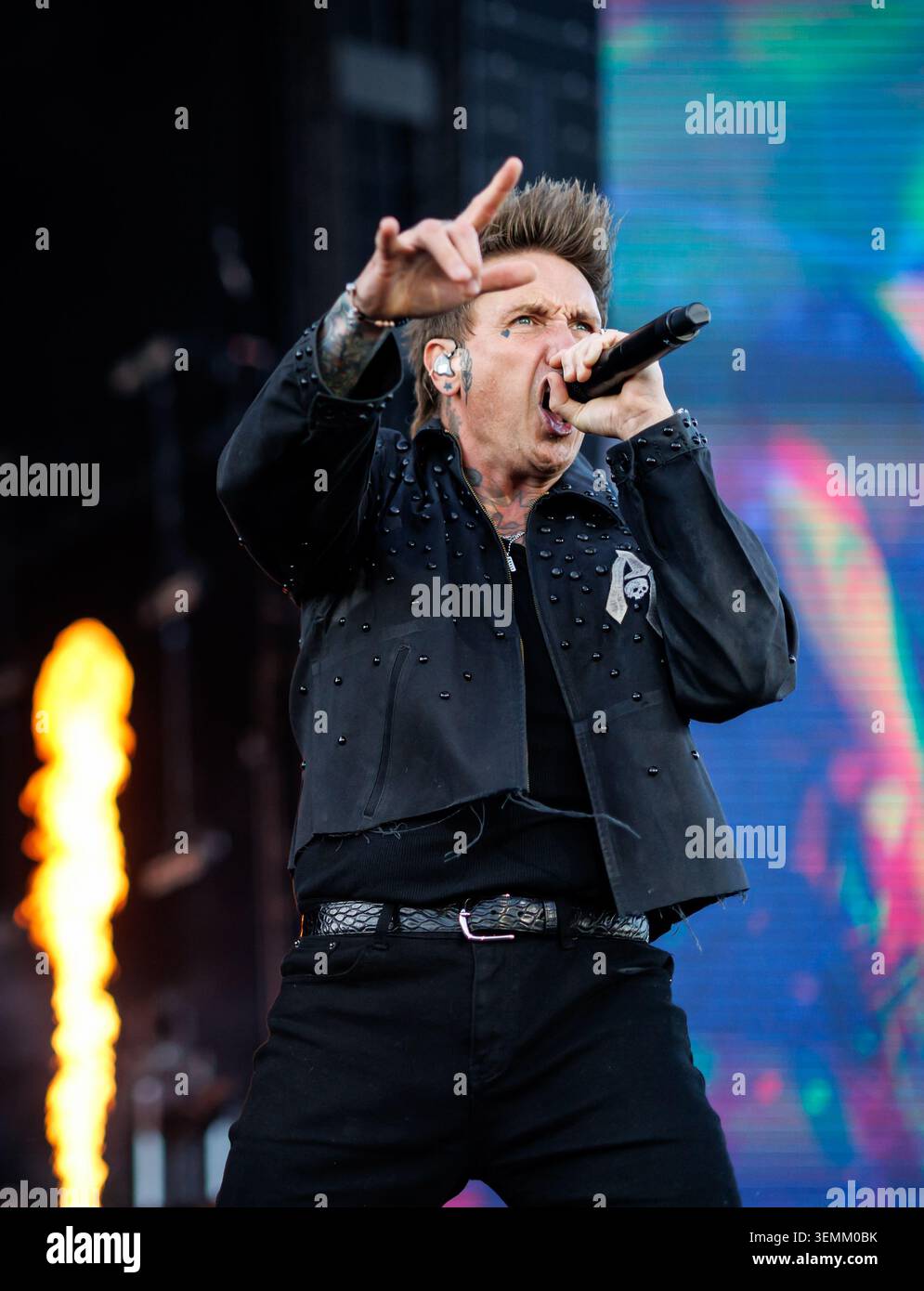 07 June 2026, Bavaria, Nuremberg: Jacoby Shaddix, singer of the US rock ...