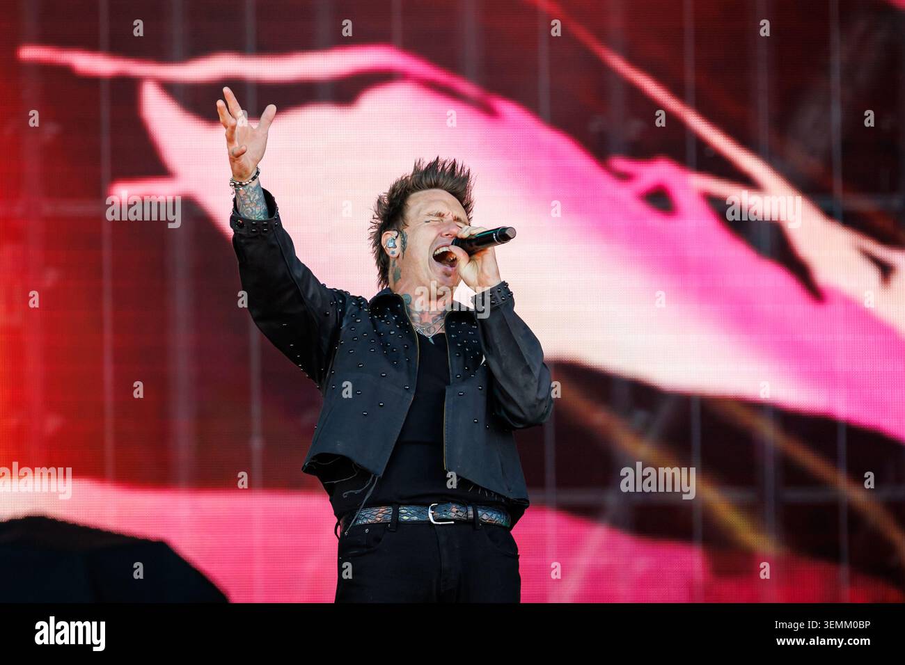 07 June 2026, Bavaria, Nuremberg: Jacoby Shaddix, singer of the US rock ...