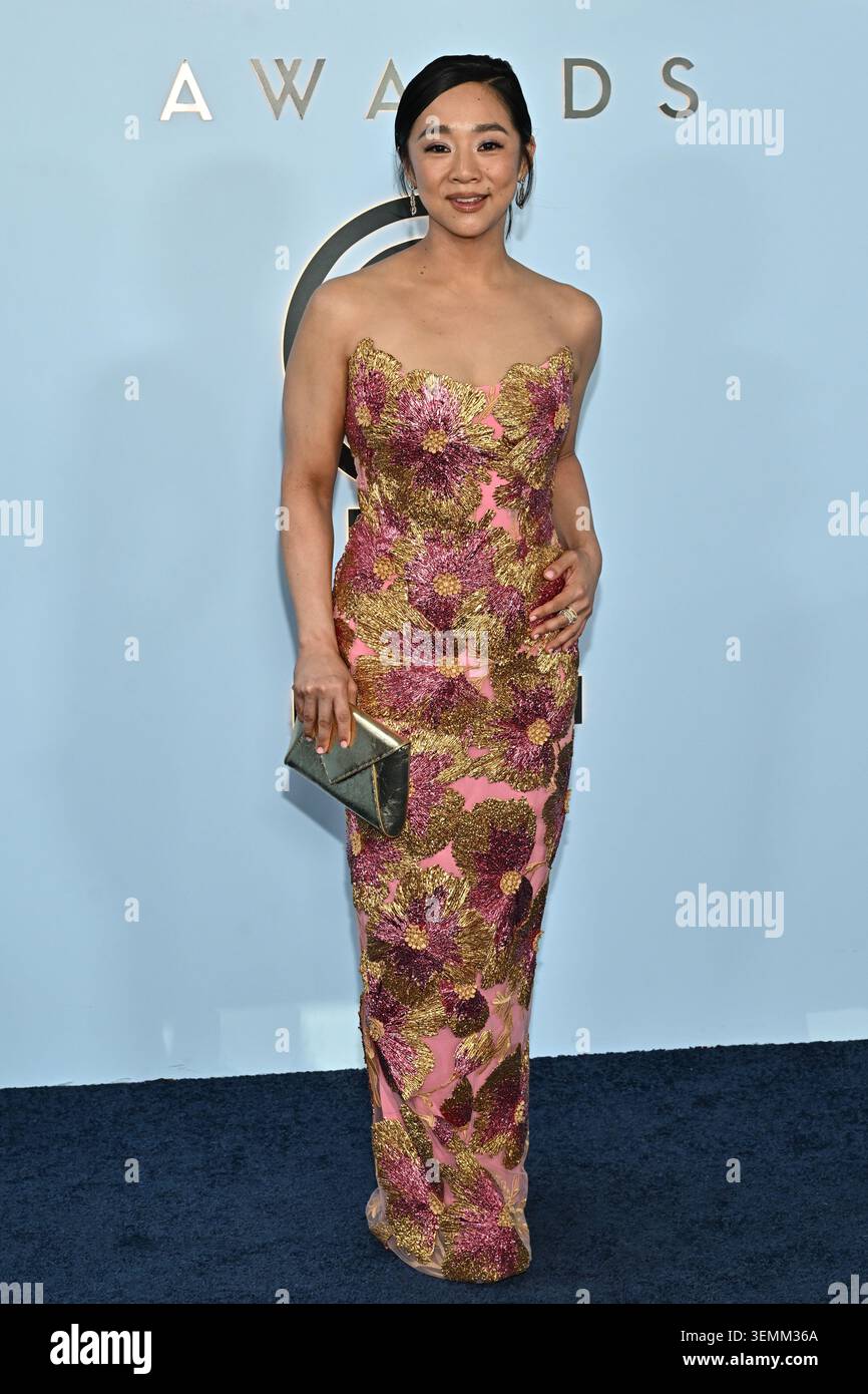 Stephanie Hsu arrives at the 79th Tony Awards on Sunday, June 7, 2026 ...