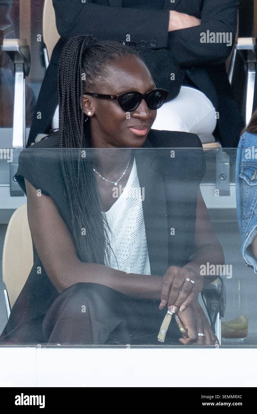 Eye Haidara attends the 15rd day of the Roland-Garros 2026 at Roland ...