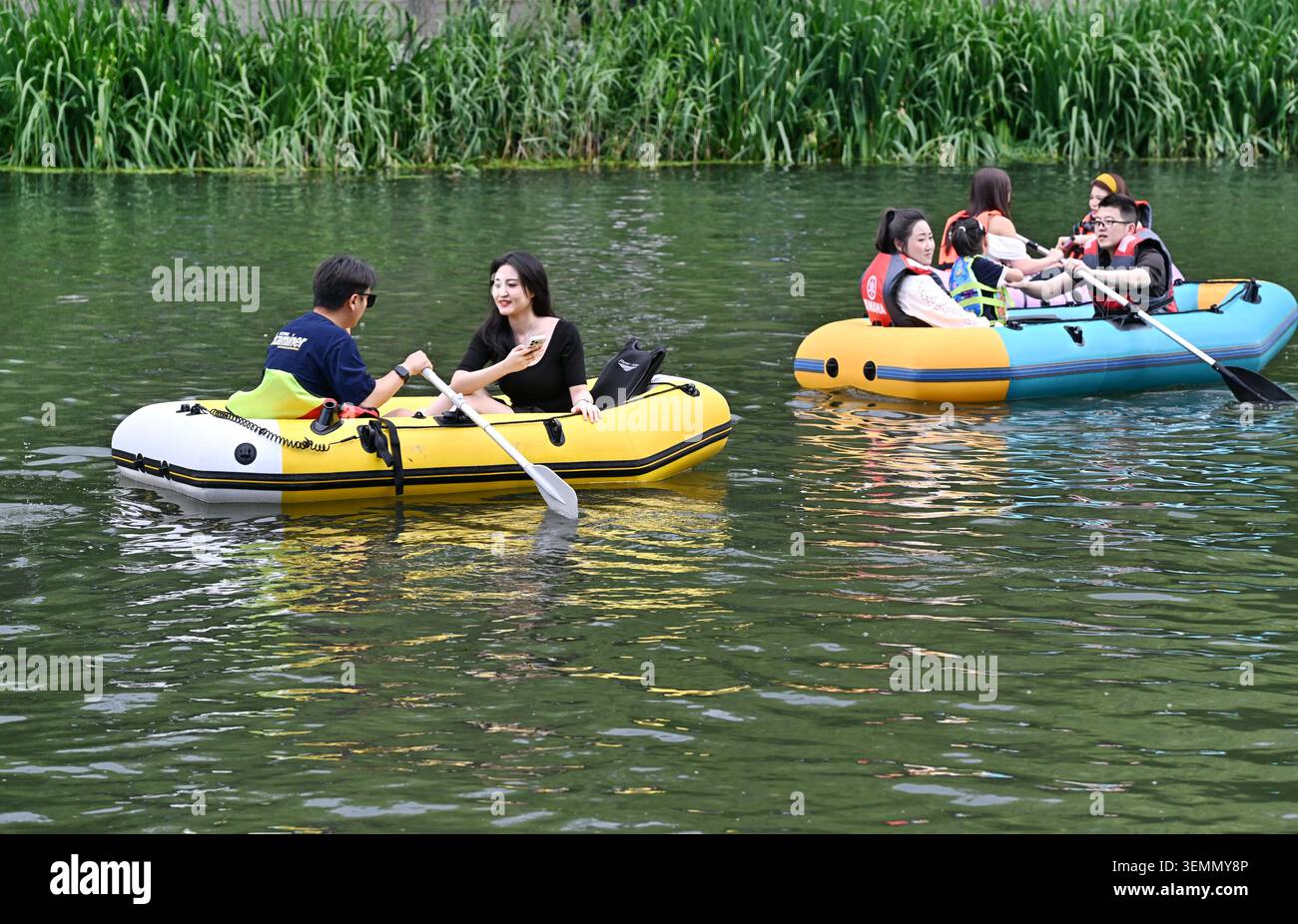 The Liangma River in Beijing's Chaoyang District showcases clear waters ...