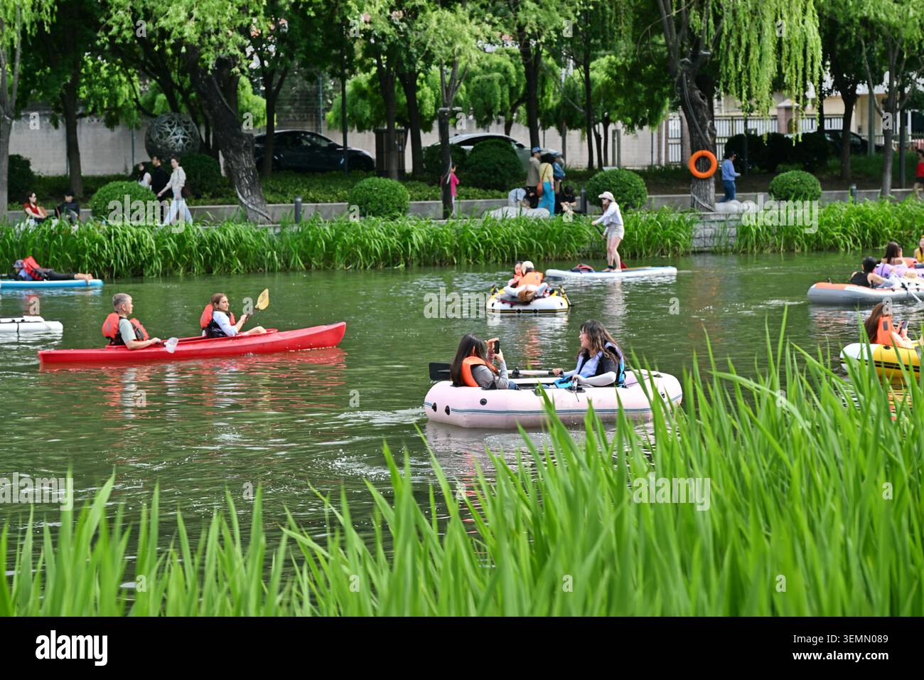 The Liangma River in Beijing's Chaoyang District showcases clear waters ...