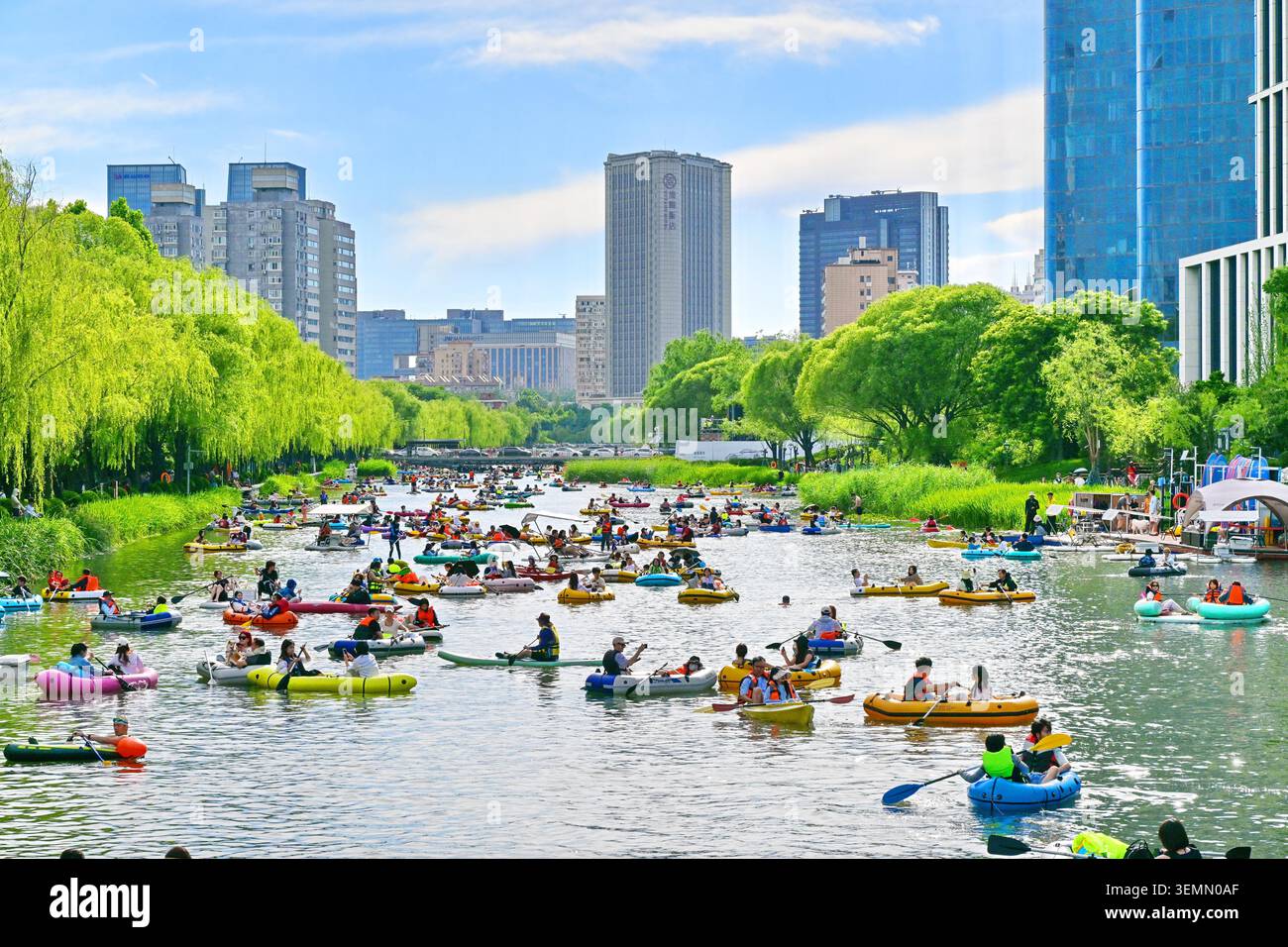The Liangma River in Beijing's Chaoyang District showcases clear waters ...