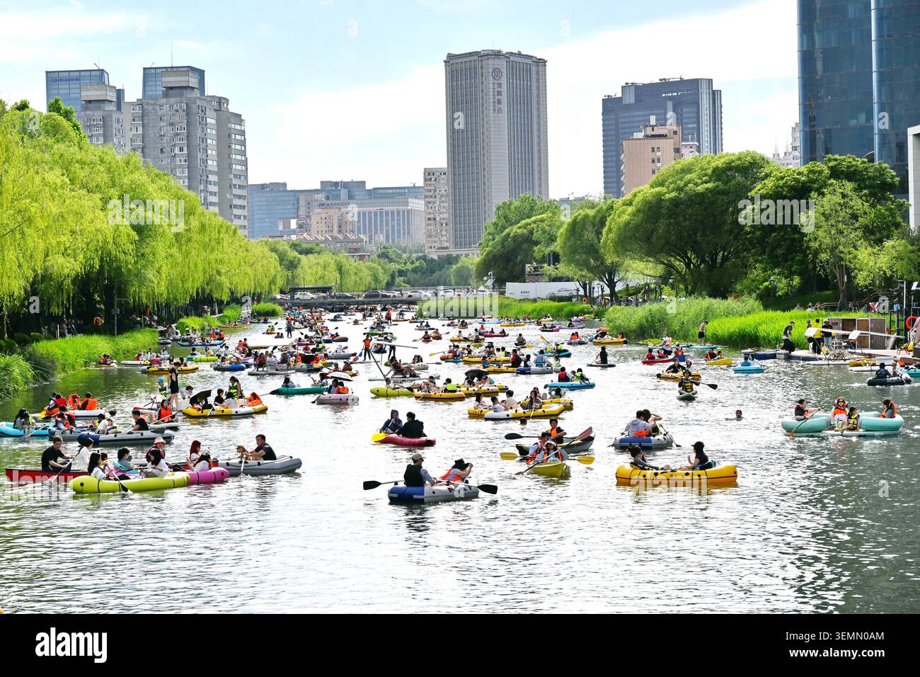 The Liangma River in Beijing's Chaoyang District showcases clear waters ...