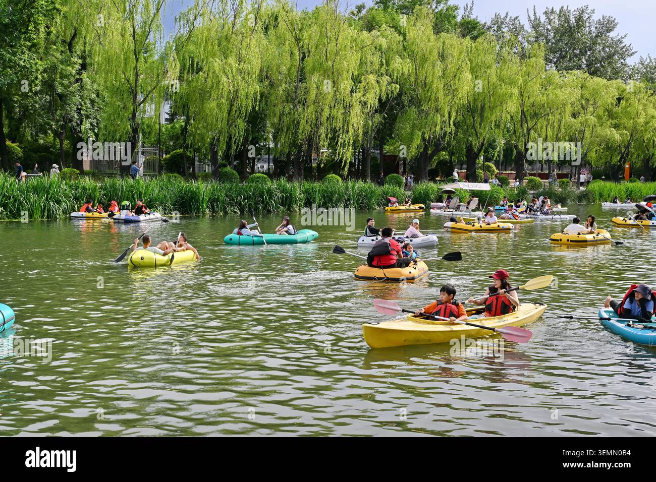 The Liangma River in Beijing's Chaoyang District showcases clear waters ...