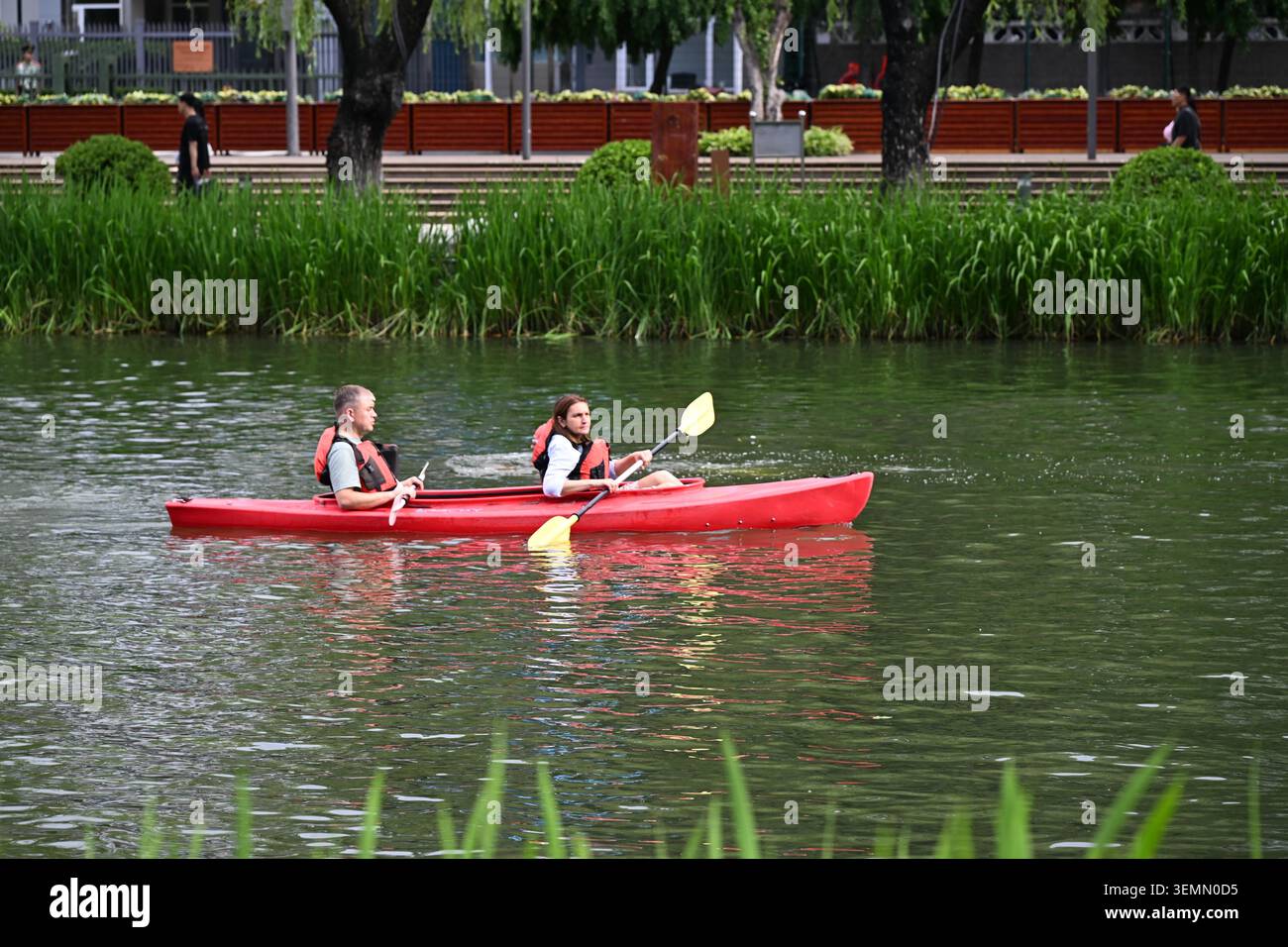 The Liangma River in Beijing's Chaoyang District showcases clear waters ...