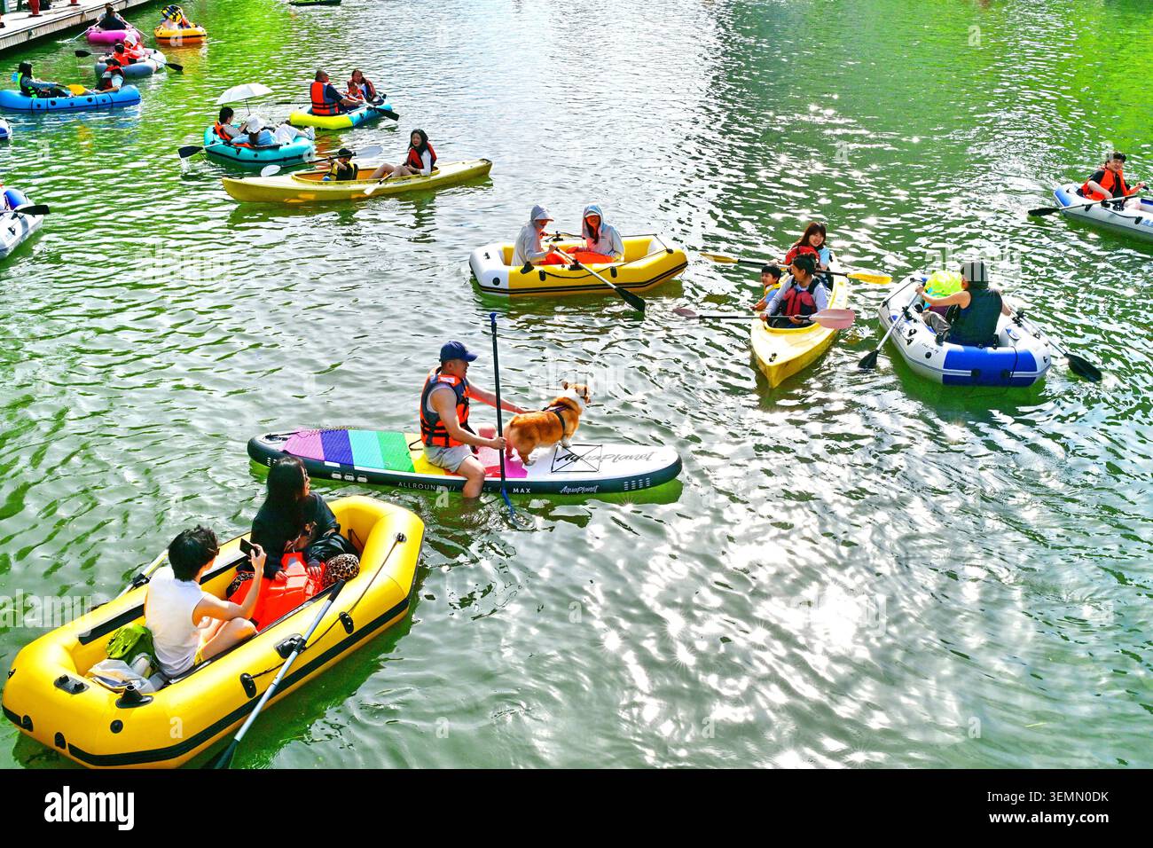 The Liangma River in Beijing's Chaoyang District showcases clear waters ...