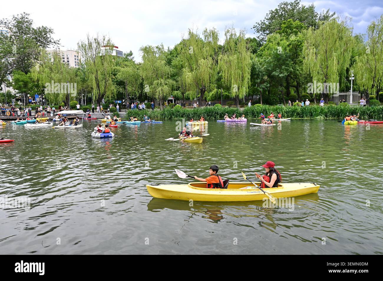 The Liangma River in Beijing's Chaoyang District showcases clear waters ...