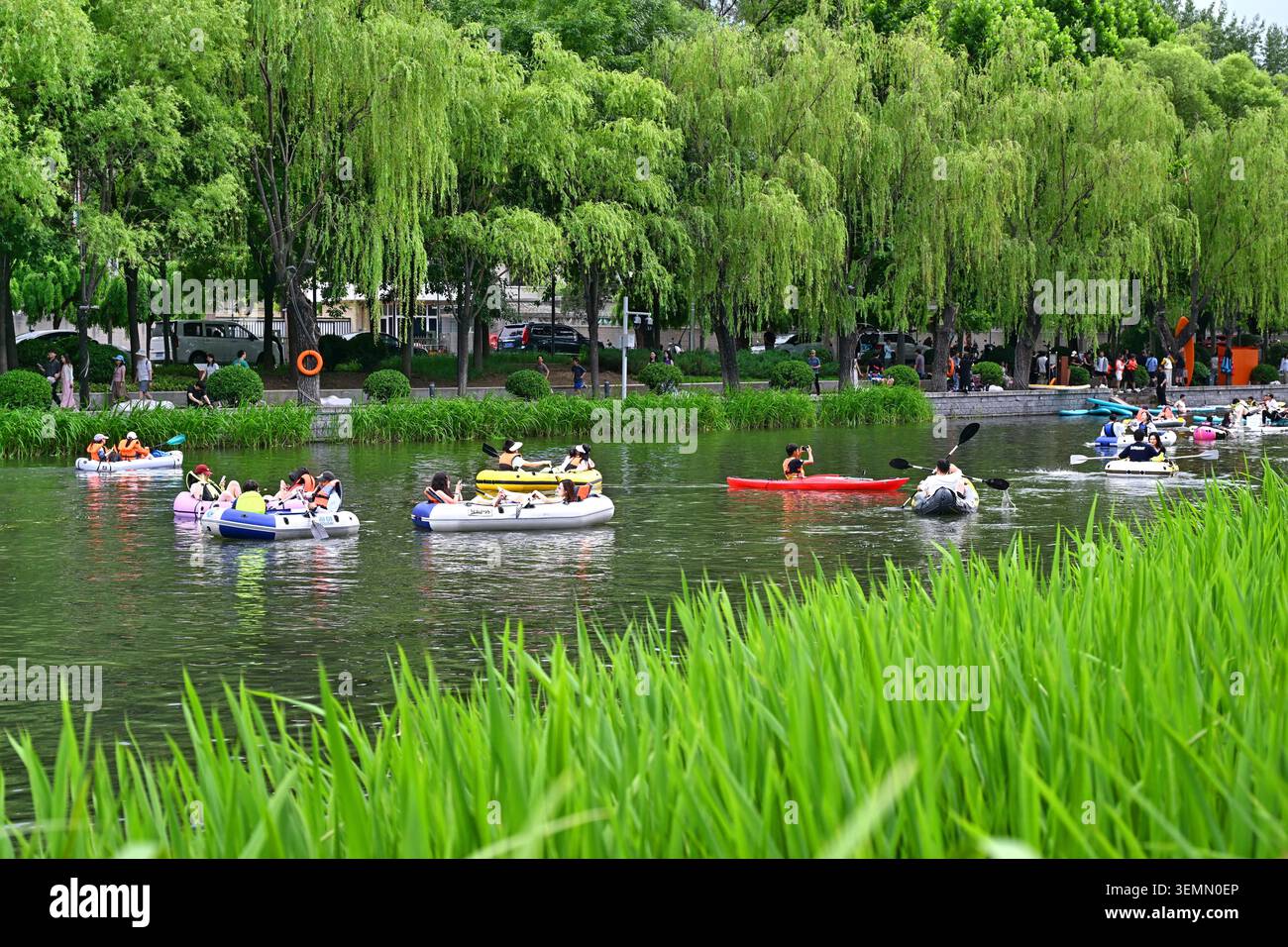 The Liangma River in Beijing's Chaoyang District showcases clear waters ...