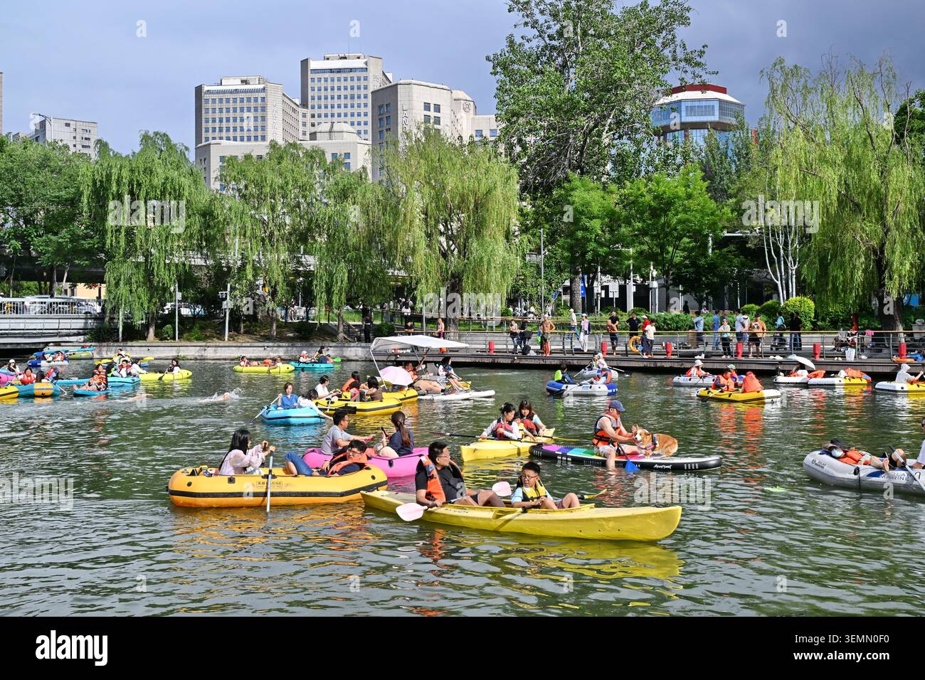 The Liangma River in Beijing's Chaoyang District showcases clear waters ...