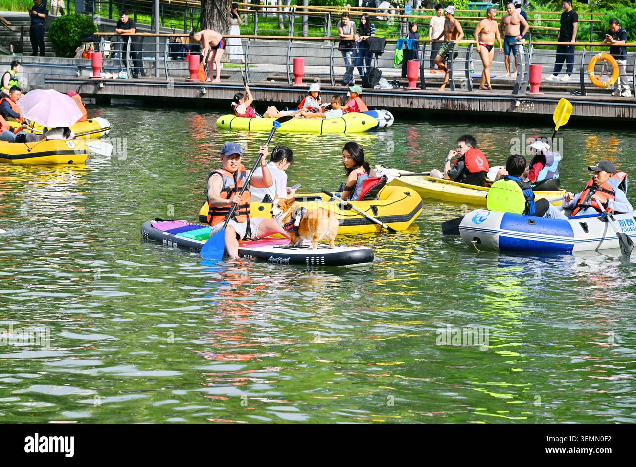 The Liangma River in Beijing's Chaoyang District showcases clear waters ...