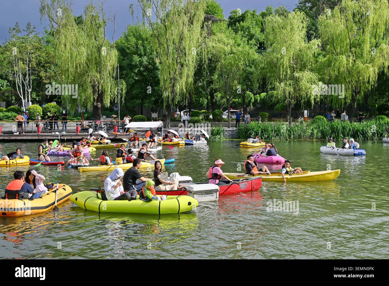 The Liangma River in Beijing's Chaoyang District showcases clear waters ...