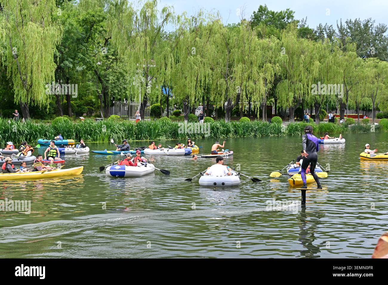 The Liangma River in Beijing's Chaoyang District showcases clear waters ...