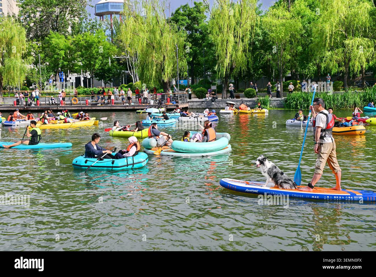 The Liangma River in Beijing's Chaoyang District showcases clear waters ...